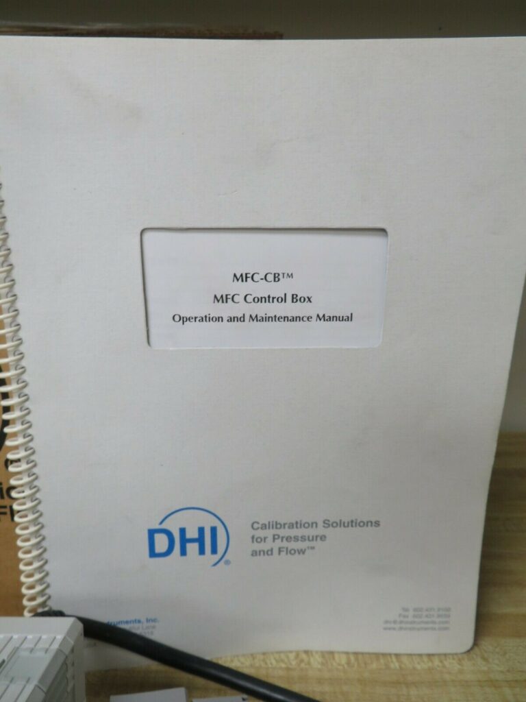 DHI/Dh Instruments MFC-CD MFC Control Box w/ manual and accessories ...