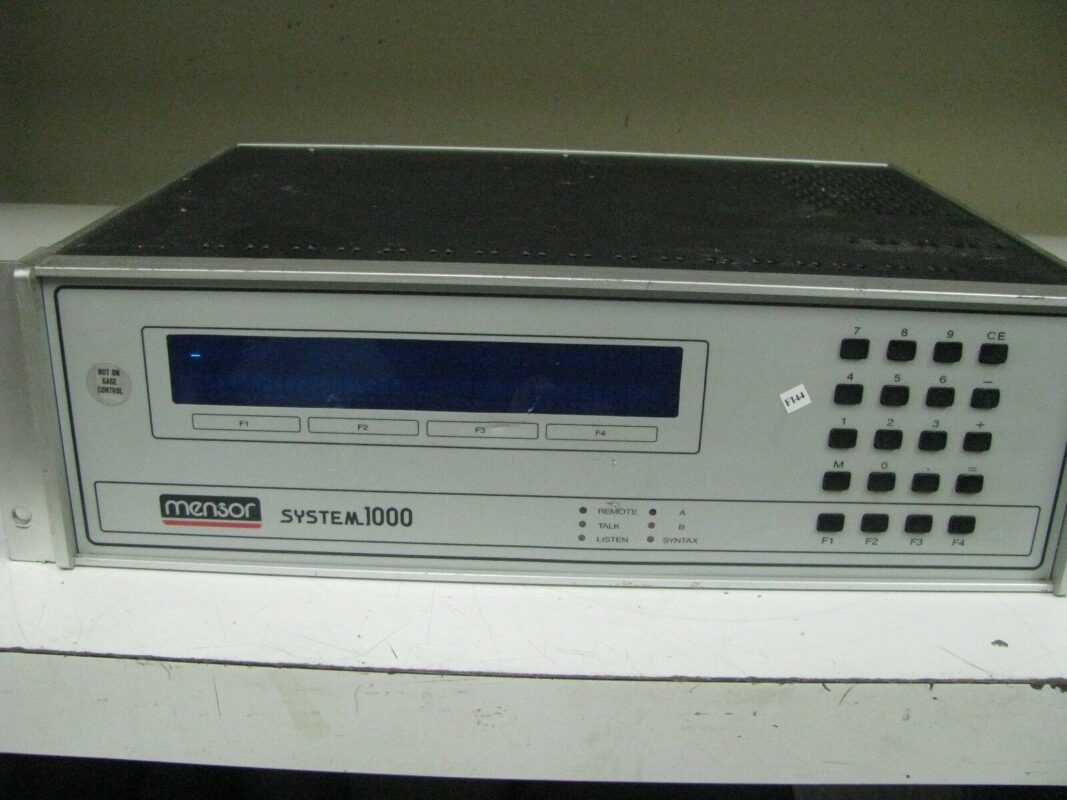 Mensor System 1000 PS/CPU Module A/D Module Controller I/F Module FI44 ...