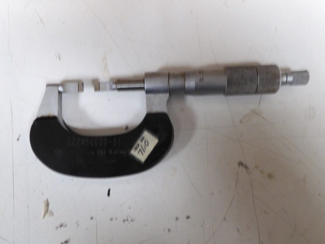 Mitutoyo 122-101a – 0-25mm/.01mm Outside Diameter Blade Micrometer w ...