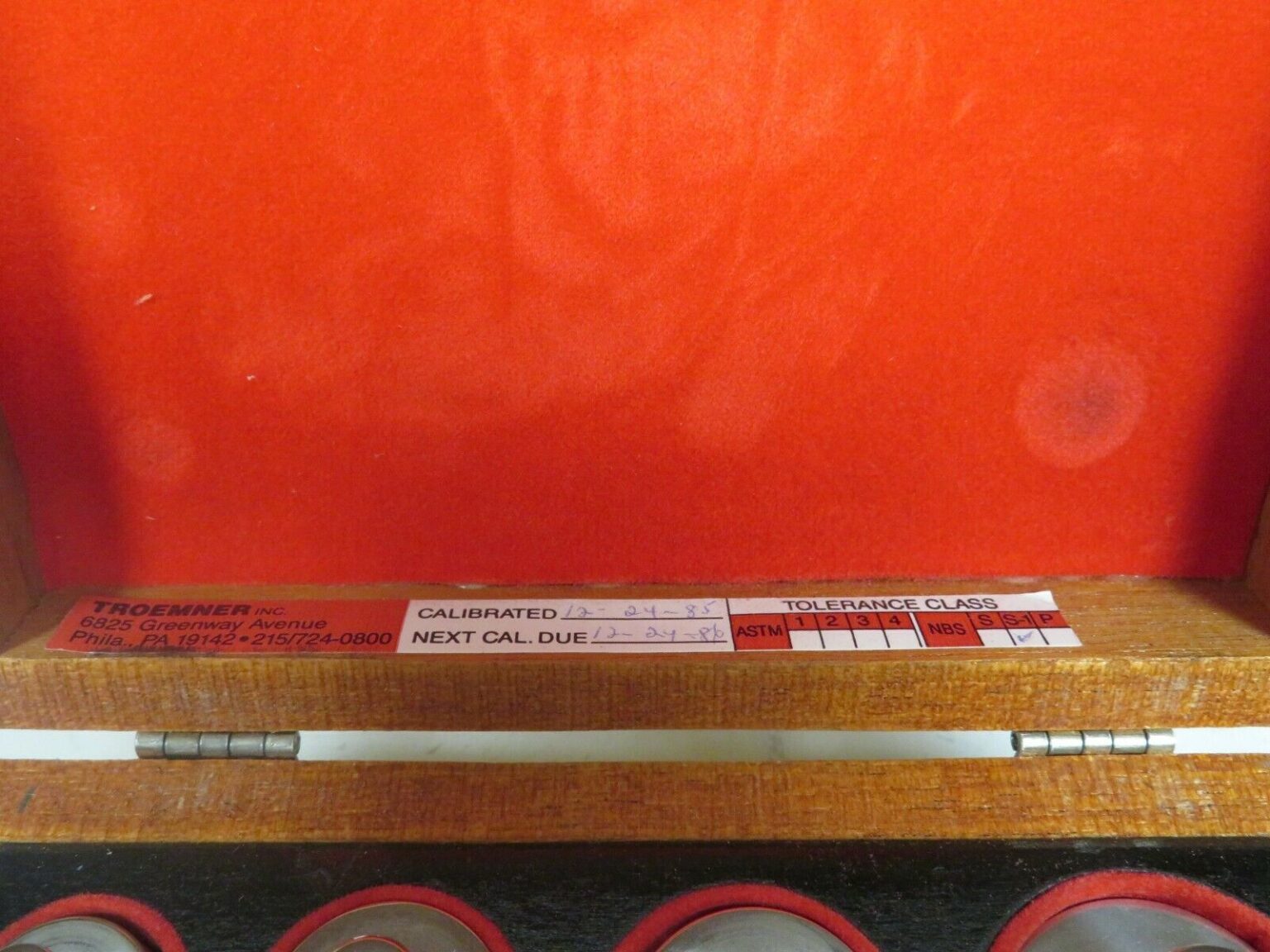 NOS Troemner S-1 10oz – 1/64 oz Weight Set ASTM Class 3 – 91945 ...
