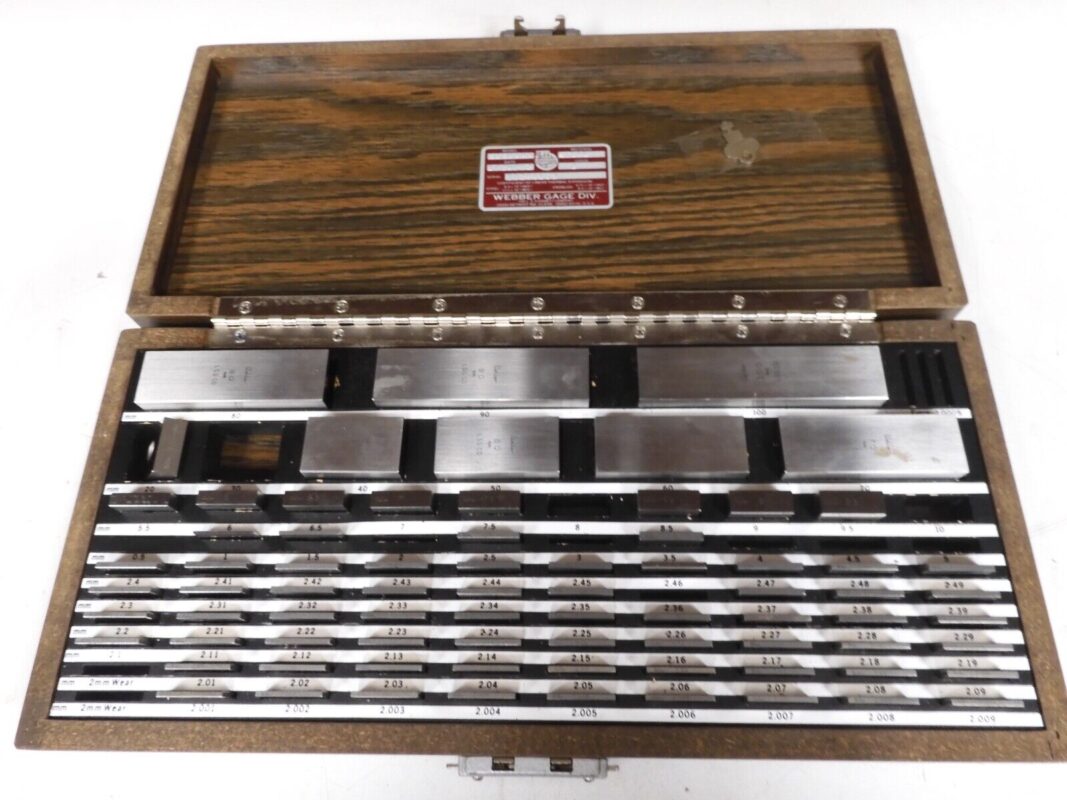 Starrett Webber – S2S88MA – Steel, Square, Metric, Grade 2 – 77 pieces ...