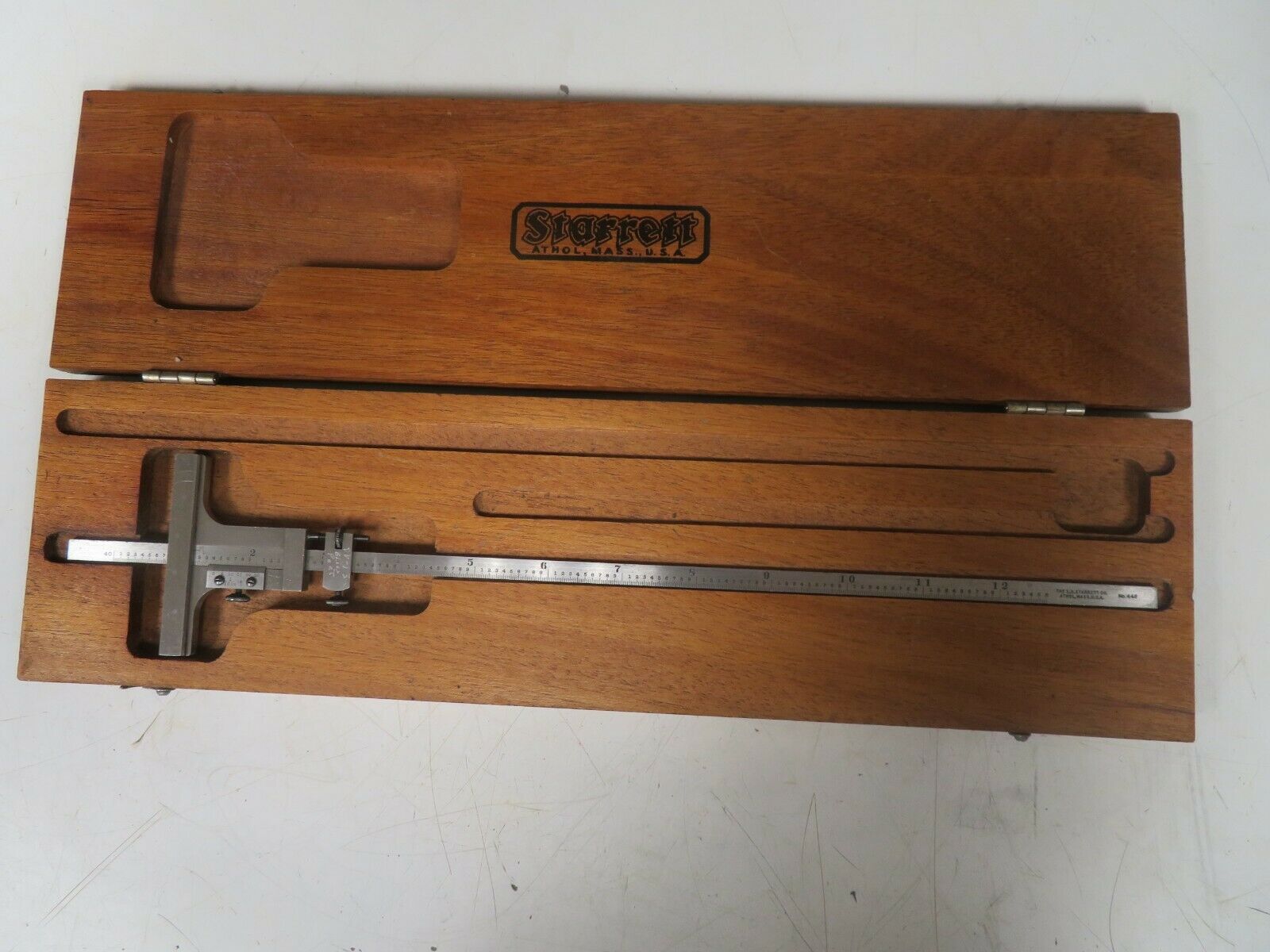 Starrett – model 448 -0-12"/.001" Dial Depth Gage w/ case – UQ38 ...