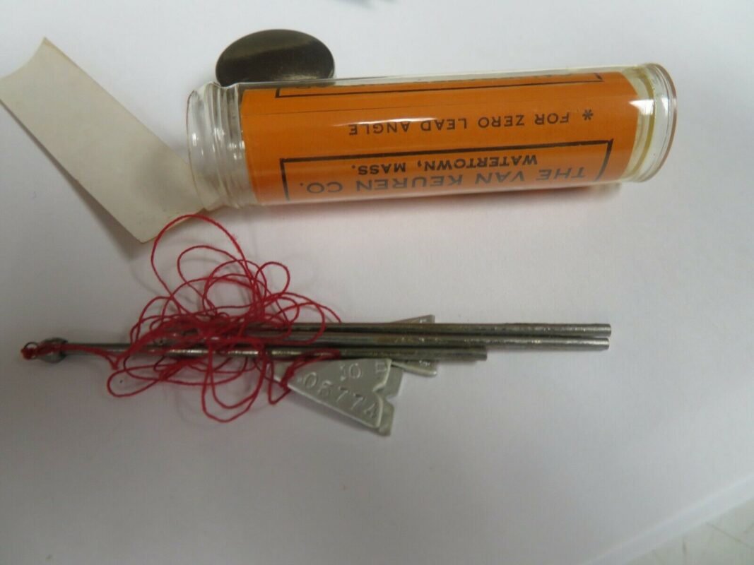 Van Keuren Thread Measuring 3-Wire Set (6-36 TPI,60°) – 20 sets – ON41 ...