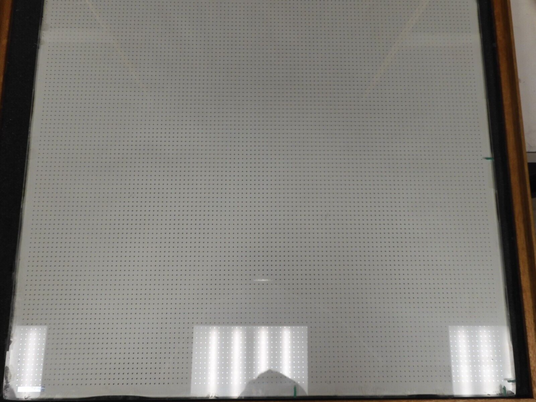 22" x 22" – Glass Artifact/Optical Calibration Grid Standard in case ...