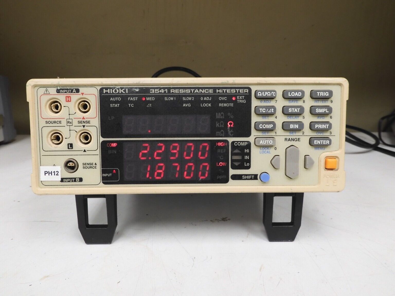 Hioki – model 3541 – Resistance HiTester – Mili-ohm/Micro-ohm – PH12 ...