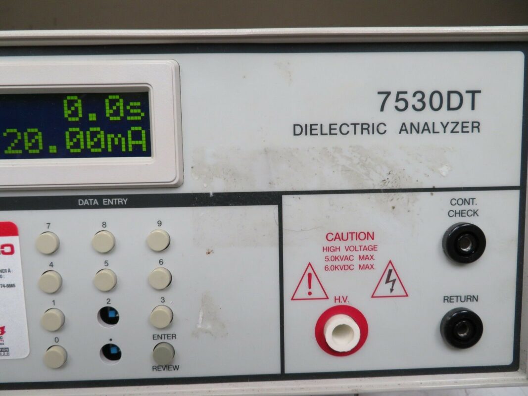 Hypot Ultra II 7530DT Dielectric Analyzer w/ Option 10 NC7 – Bullseye ...