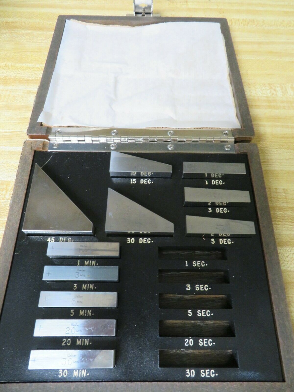 Starrett Webber AG11S1 Steel Angle Block Set – Degrees 11 Pcs Grade SI ...