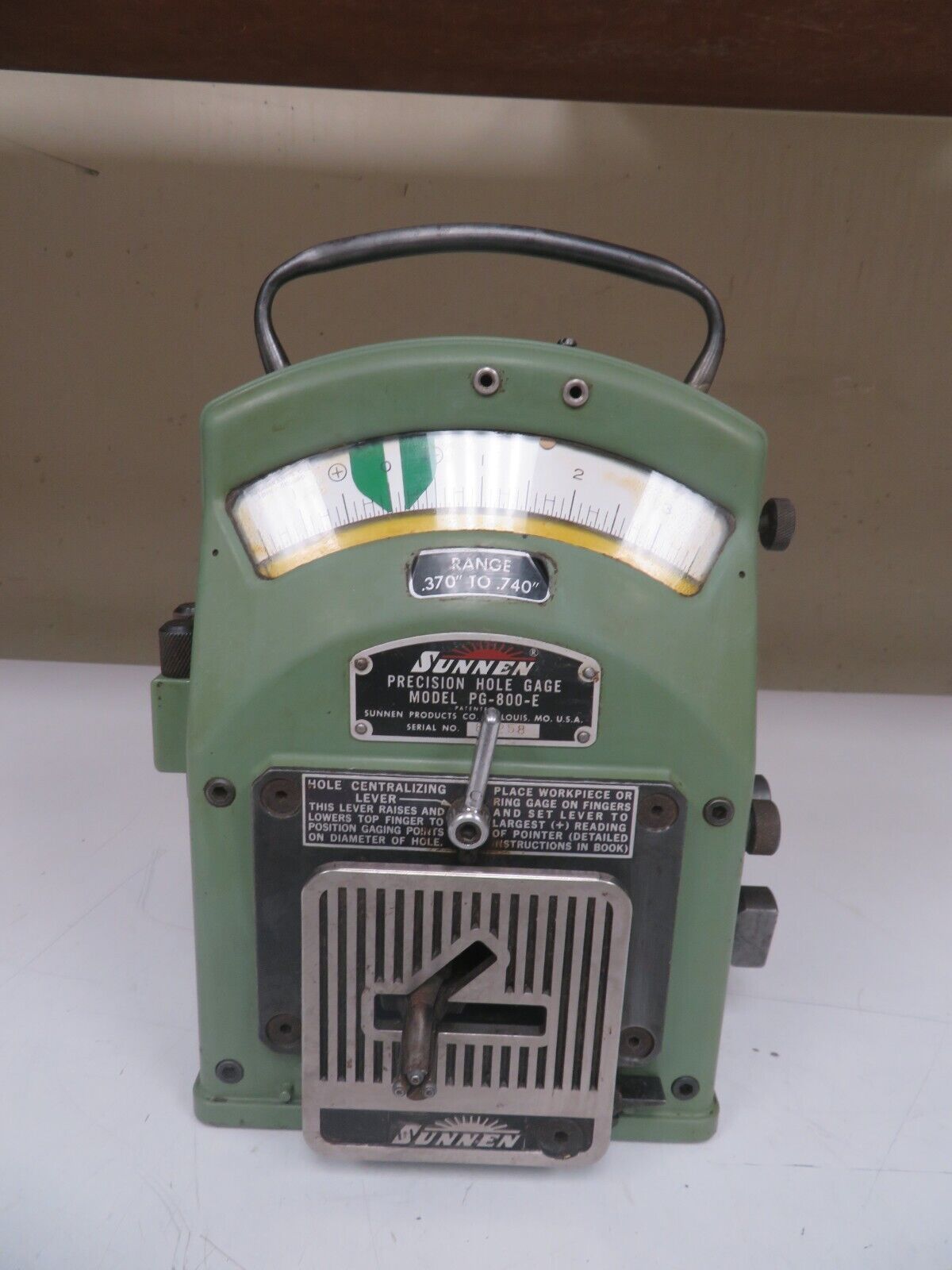 Sunnen PG-800-E Precision Bore Gaging System .375 – 1.5" .00005" – PC72 ...