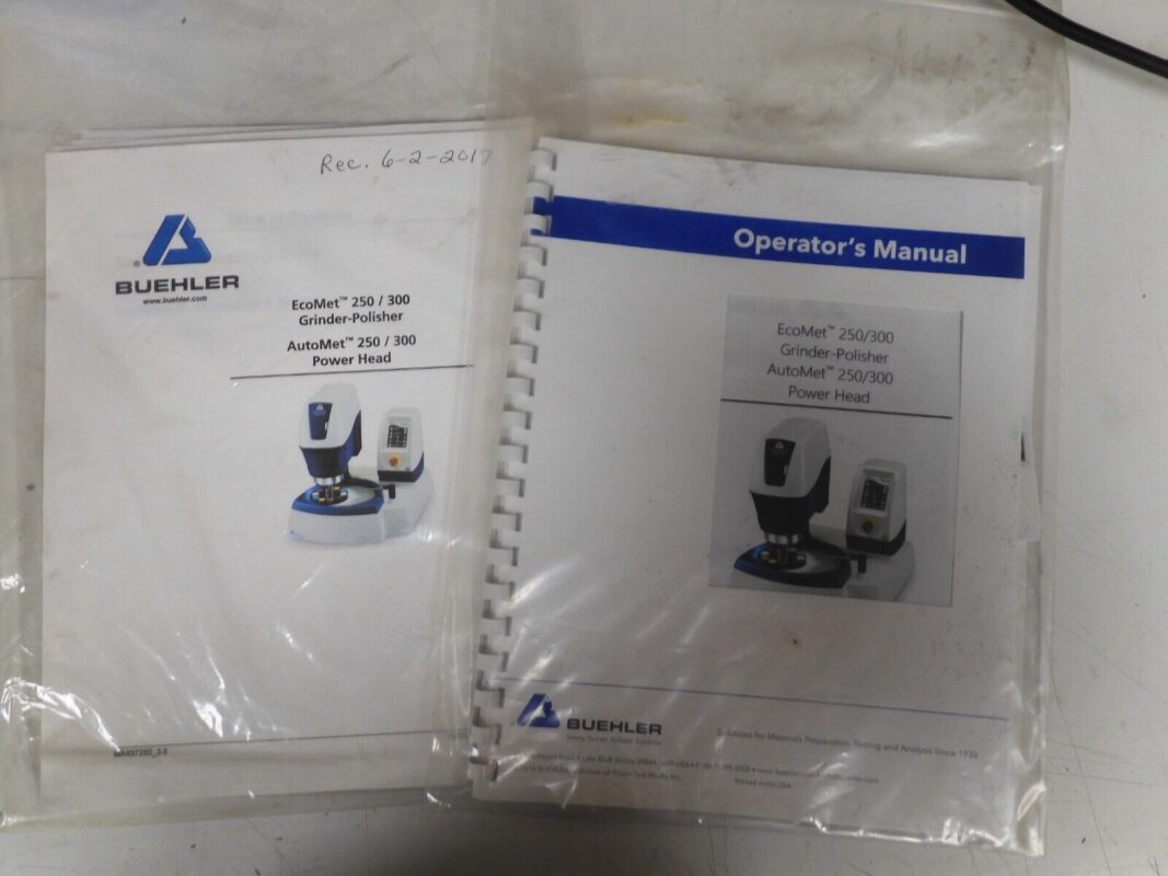 Buehler Ecomet – model 240 Grinder/Polisher w/ 10" platen – New in 2017 ...