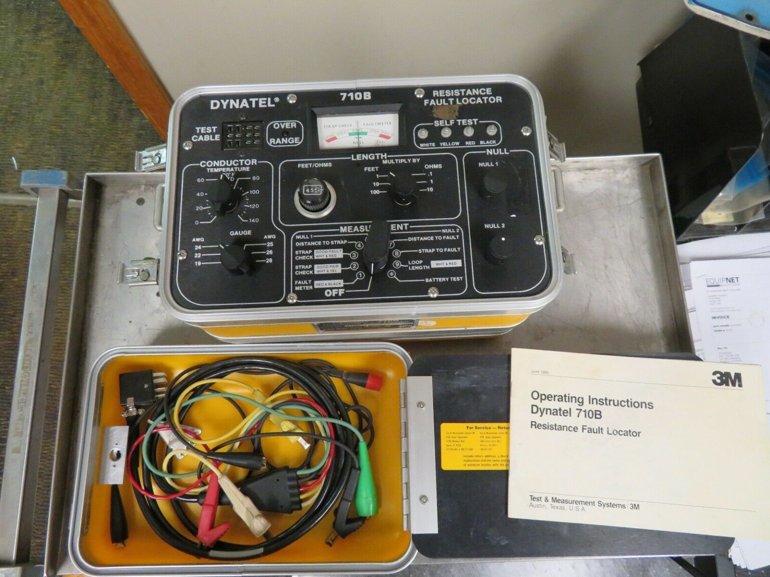 Dynatel 710B Resistance Fault Locator with probes, accessories & manual ...