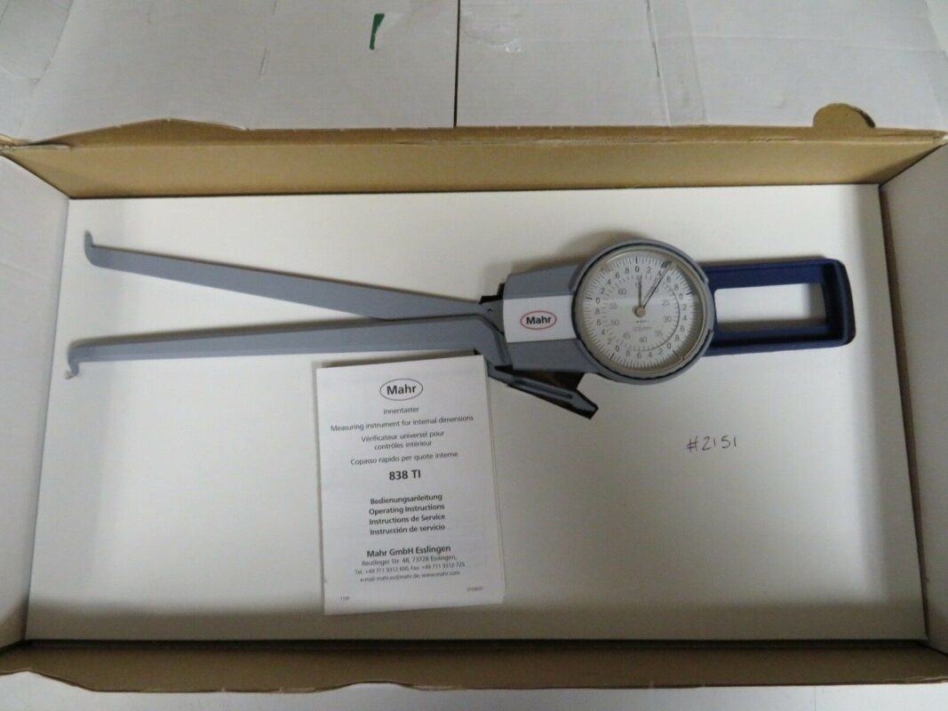 Mahr – Model 838-TI – 15-65mm/.05mm Internal Caliper Gage – FS15 ...