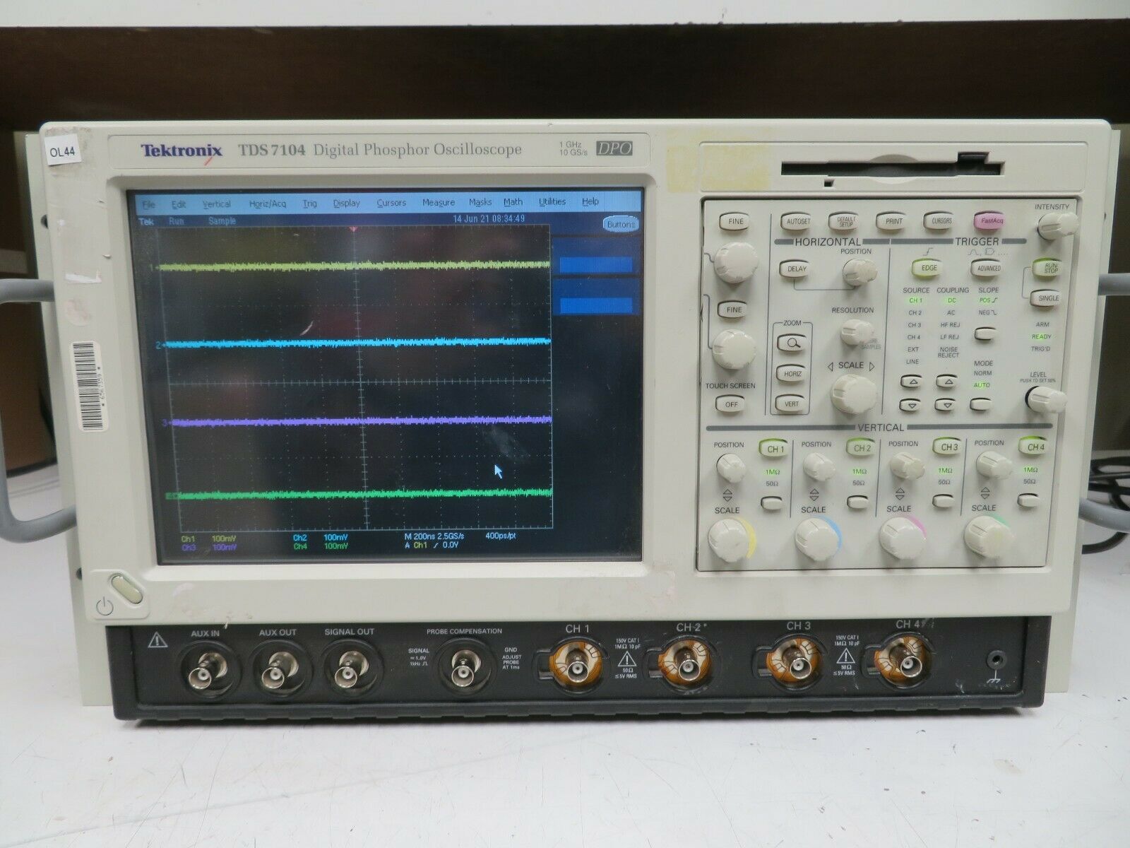 Tektronix TDS7104 1GHz 10GS/s oscilloscope / DSO with 16GB SSD opt. 3M ...