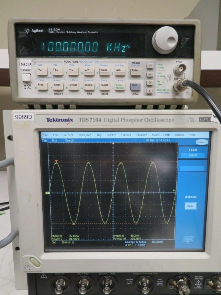 Agilent 33120A 15 Mhz Function/ Arbitrary Waveform Generator NG15 ...