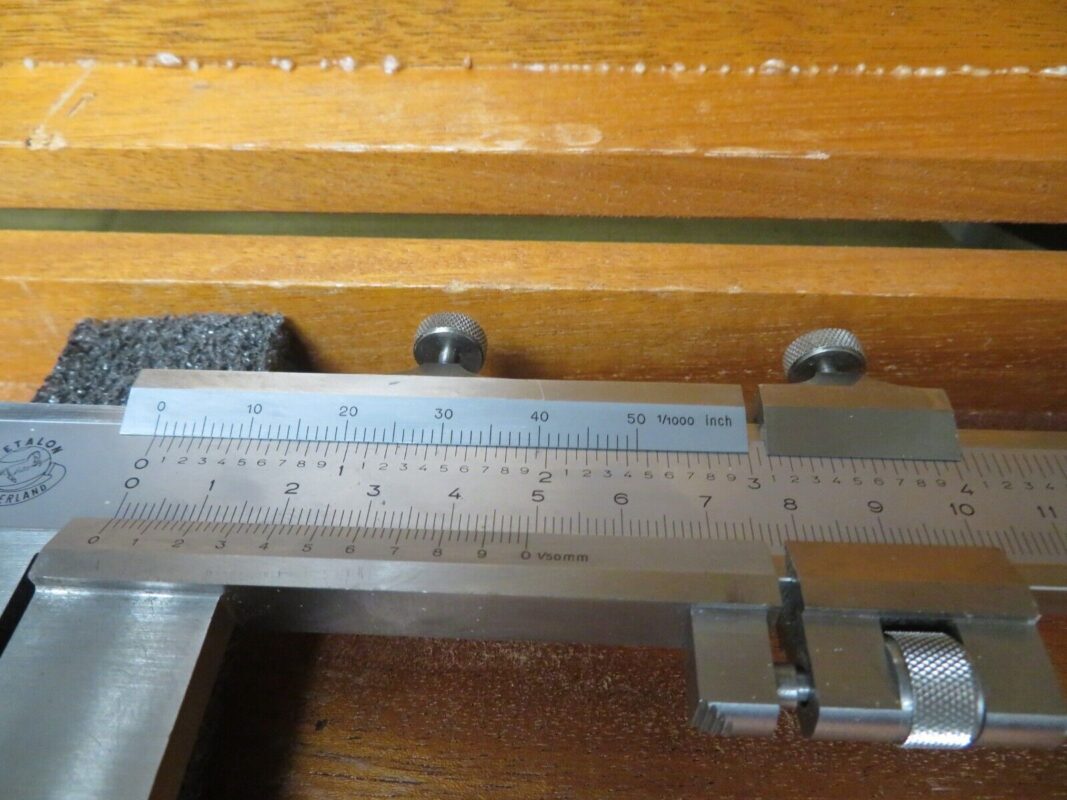 Etalon Inch/Metric Large Jaw Vernier Caliper 18"/.0001"; 50CM .02" PB2 ...