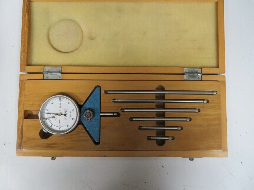 Fowler – model 52-125-006 – 0-6"/.001" Depth Indicator Set w/ case ...
