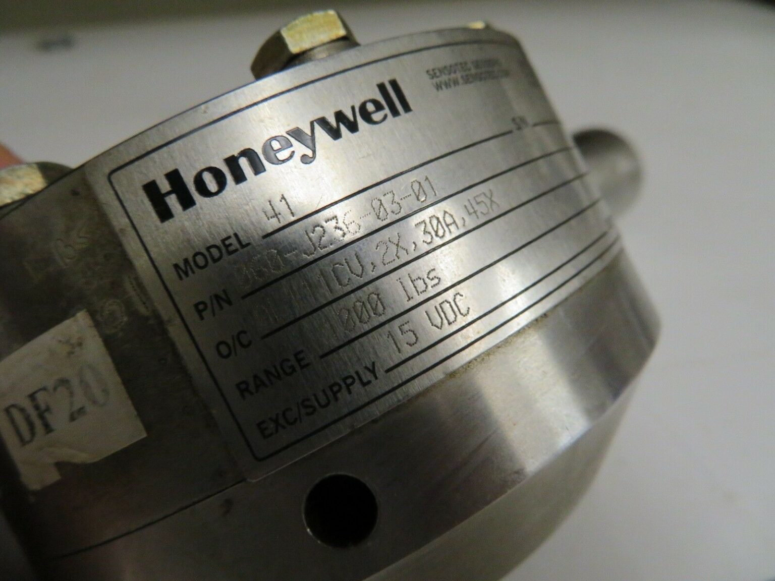 Honeywell Sensotec 1000 Lb Load Cell MDL 41 DF20 – Bullseye Calibration