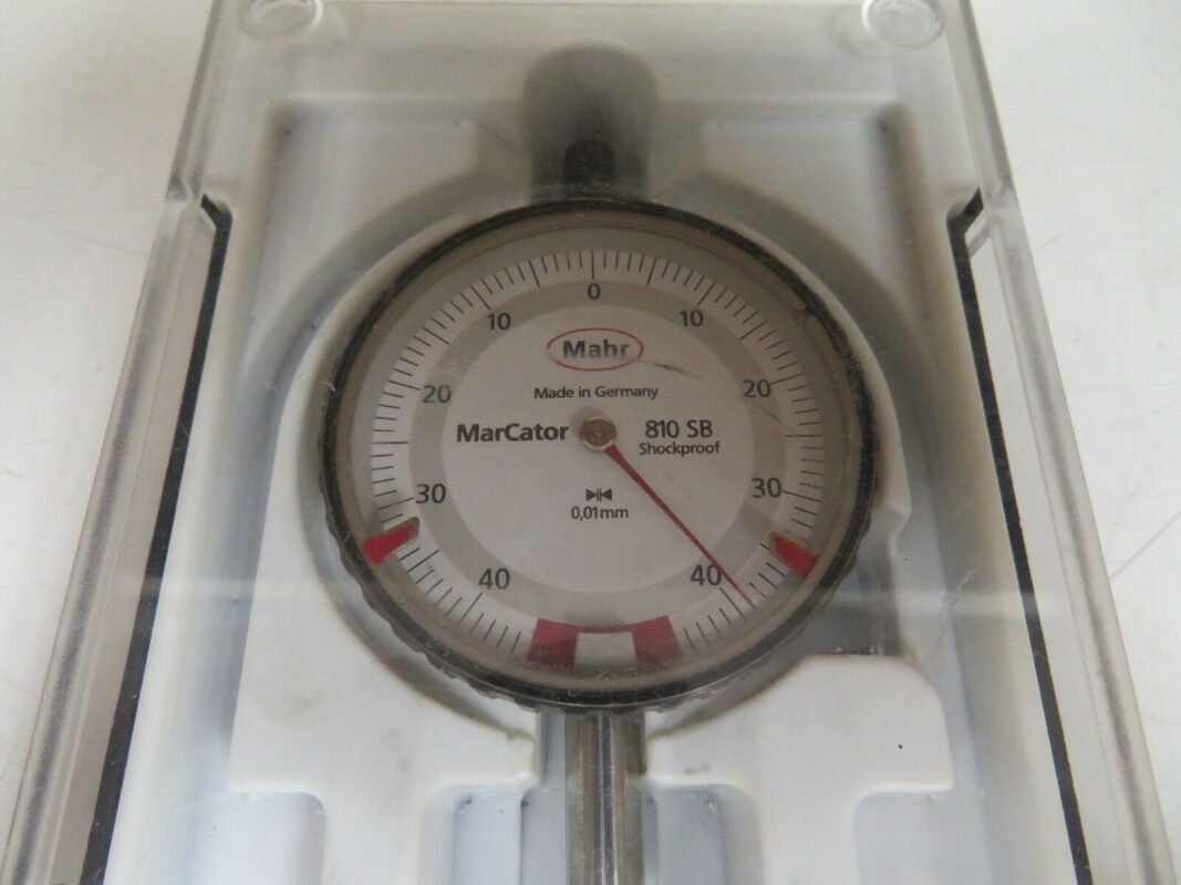 Mahr 810SB Metric Dial Drop Indicator 0.01mm AD19 – Bullseye Calibration