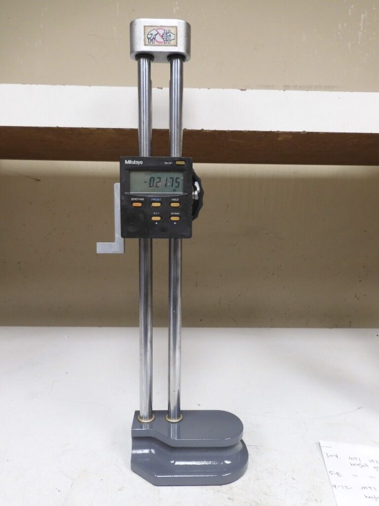 Mitutoyo – 192-630 – 0-12"/.0005" English/Metric Dual Column Height Gage – PQ40 – Bullseye ...