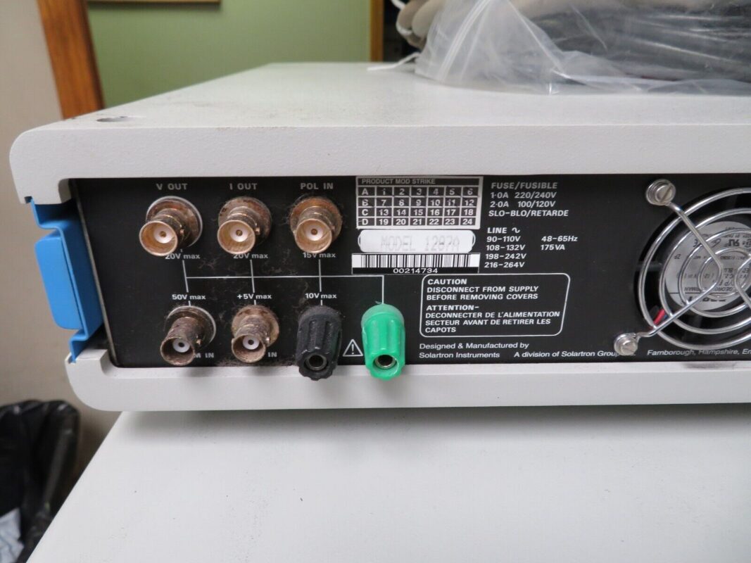 Solartron SI 1260 Electrochemical SI 1287 Impedance/Gain-Phase Analyzer ...