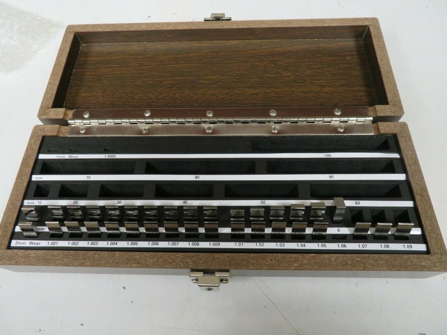 Starrett Webber RS36A1 36 piece, Rect., Steel, English Gage Block Set ...