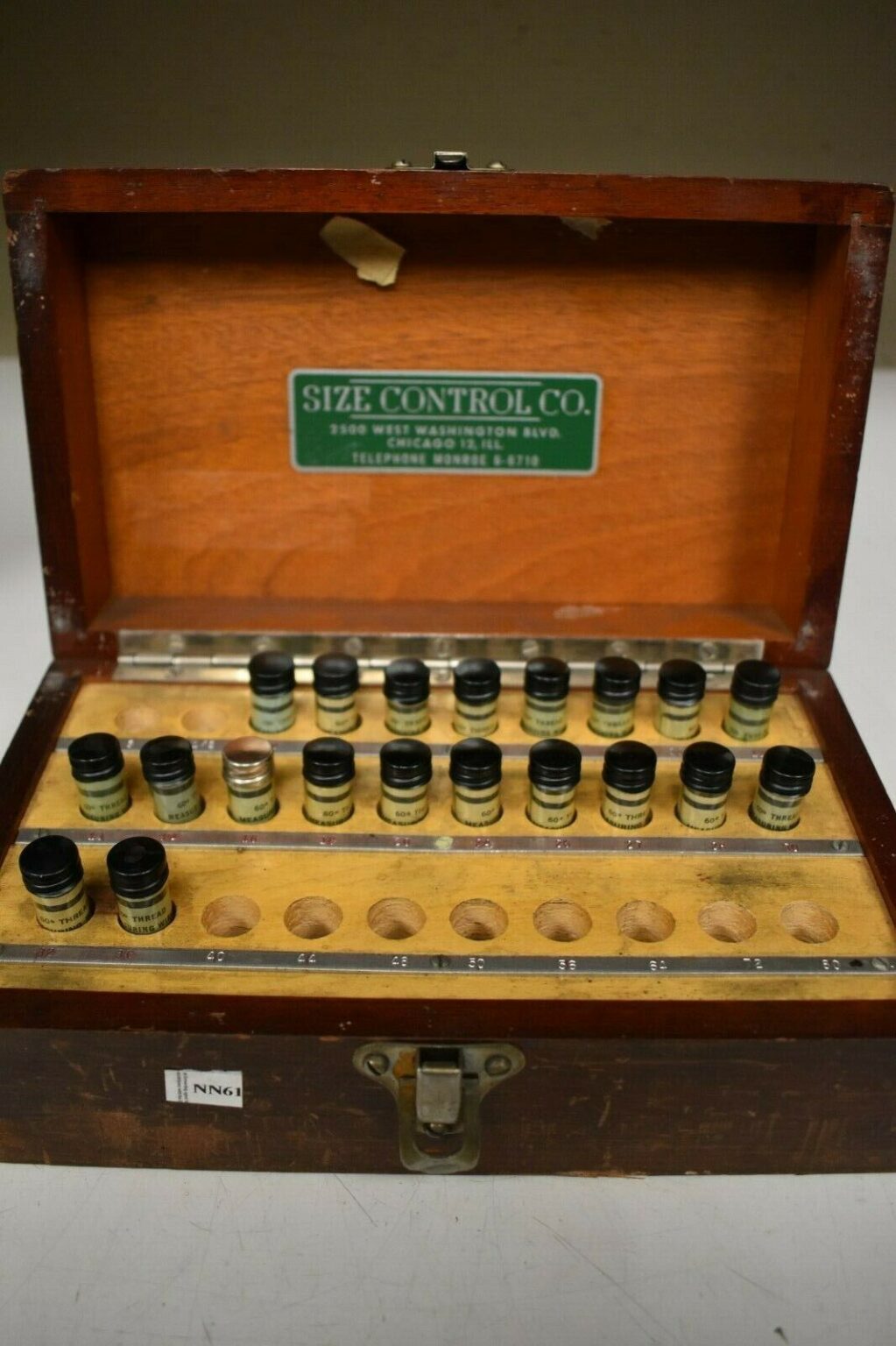 Van Keuren Metric Thread Measuring 3-Wire Set (6 – 36 TPI, 60°) – NN61 ...