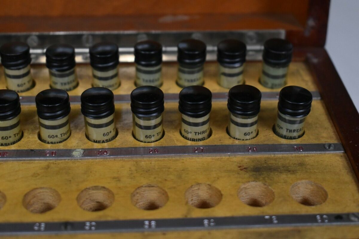 Van Keuren Metric Thread Measuring 3-Wire Set (6 – 36 TPI, 60°) – NN61 ...